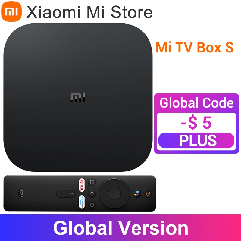 New Global Version Xiaomi Mi Tv Box S 4k Ultra Hd Cortex-a53 Quad Core ...
