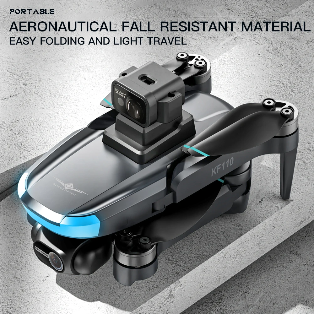 New-Mini-Drone-KF110-GPS-Dual-Camera-Obstacle-Avoidance-Folding ...