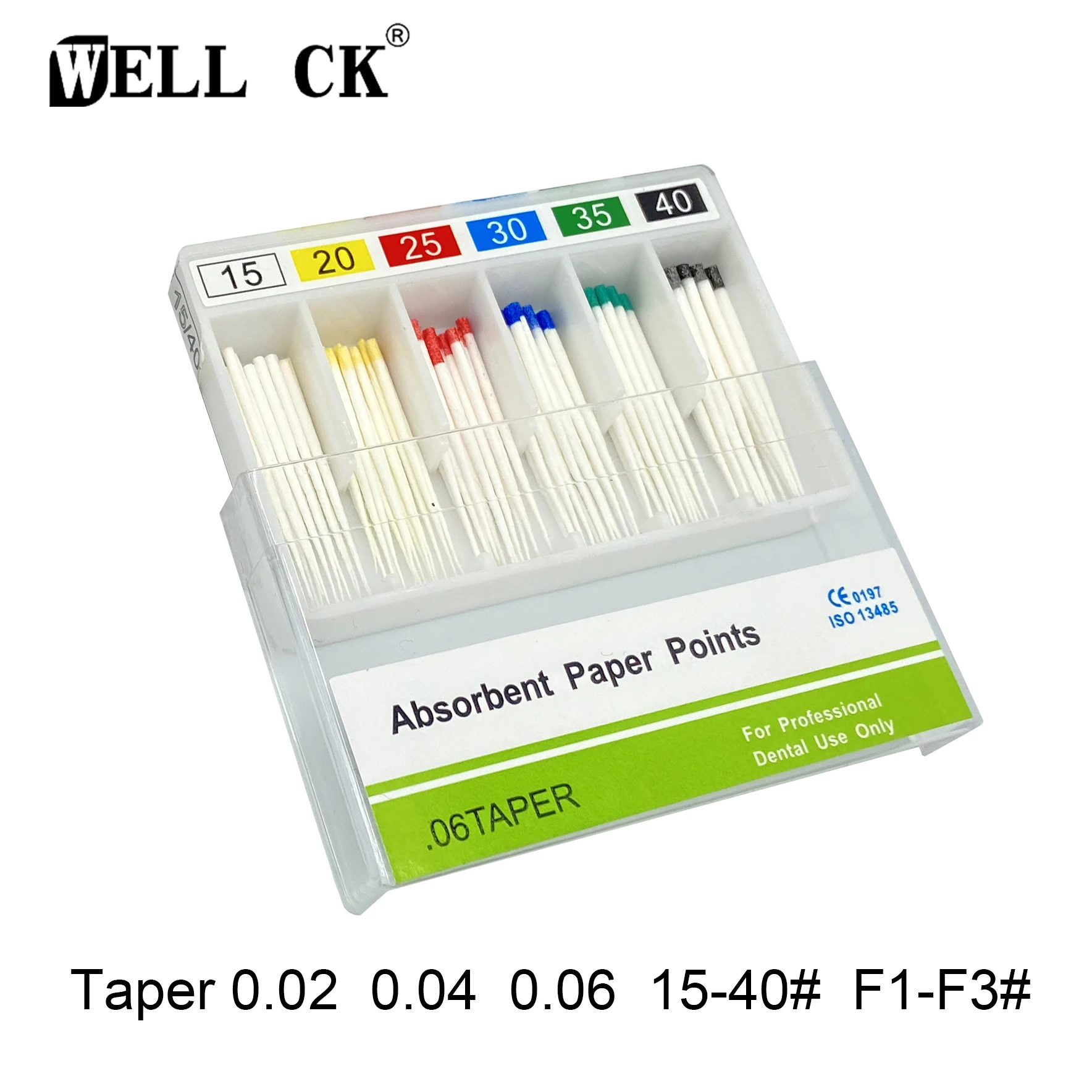 Dental Absorbent Paper Points Sterile Mixed Sizes 02 04 06 F1 F2 F3 ...