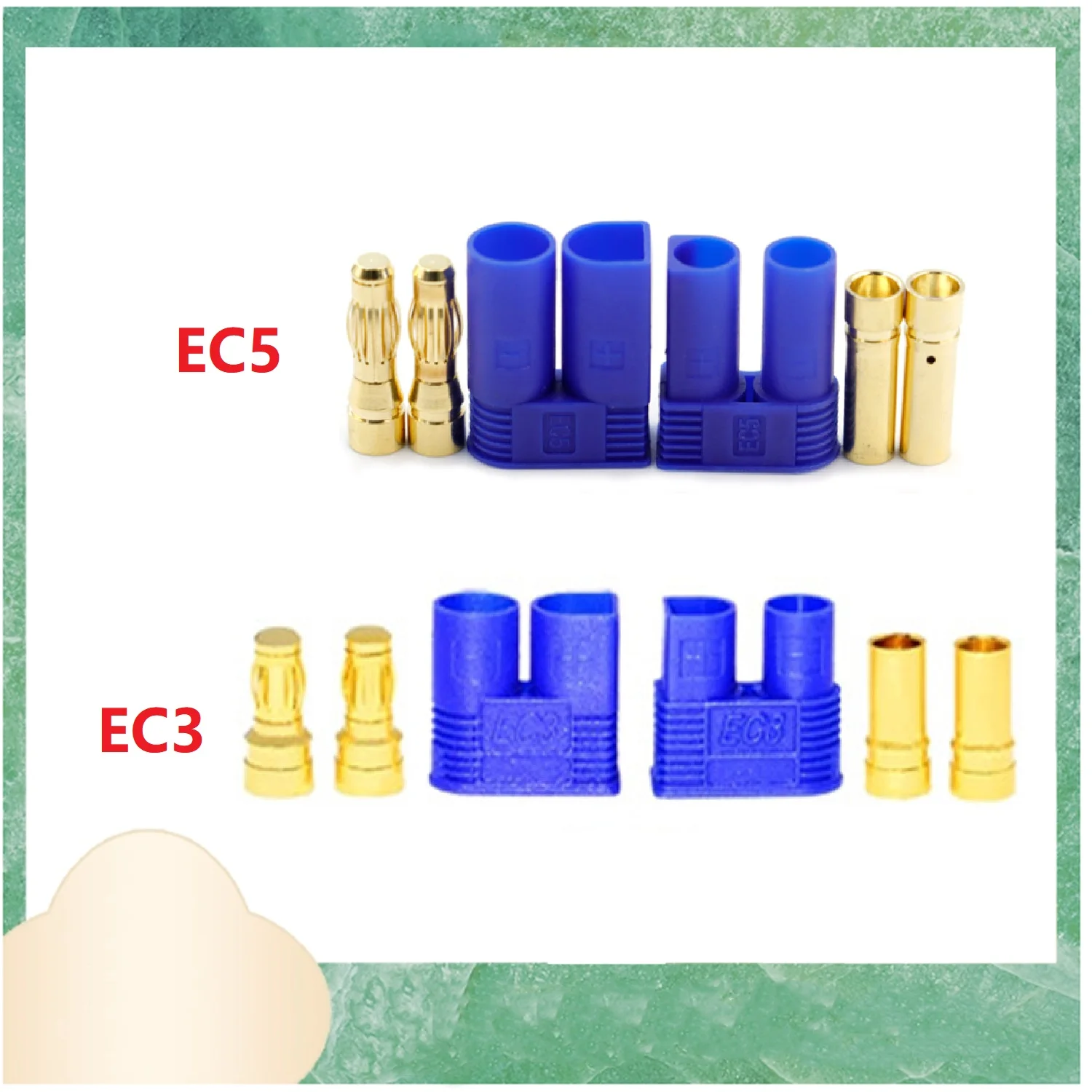 5쌍 10개 EC3 EC5 남성 여성 금도금 배터리 커넥터 플러그 RC 리포 배터리 ESC 모터 비행기 트럭 보트용 ...