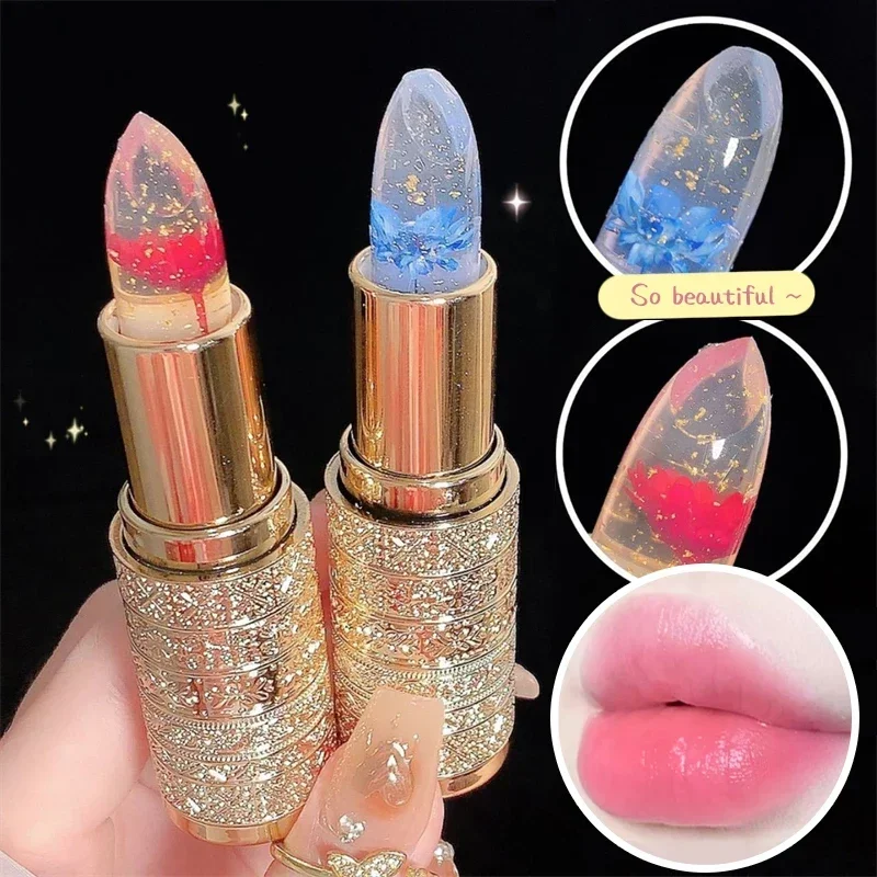 L-piz-labial-transparente-con-flor-hidratante-b-lsamo-labial-que-cambia ...