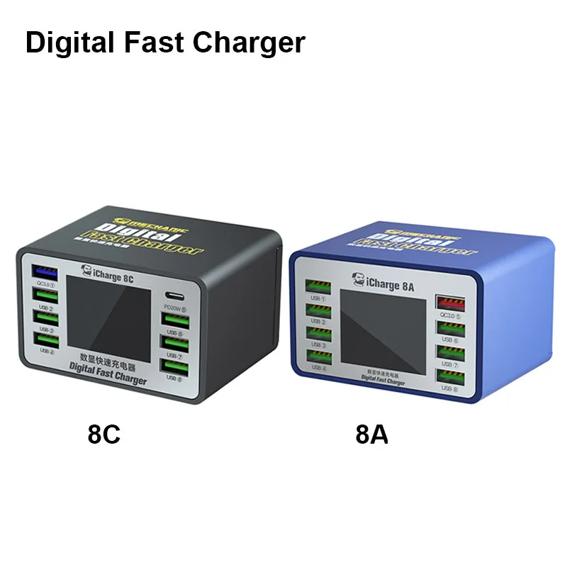 MECHANIC-iCharge-8A-8C-USB-Fast-Charger-8-port-Fast-Charge-Multi-port ...