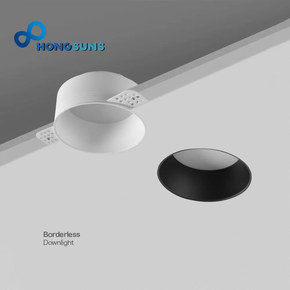 Anti Glare Recessed Frameless LED Downlight Light 7W 9W 12W Ceiling ...