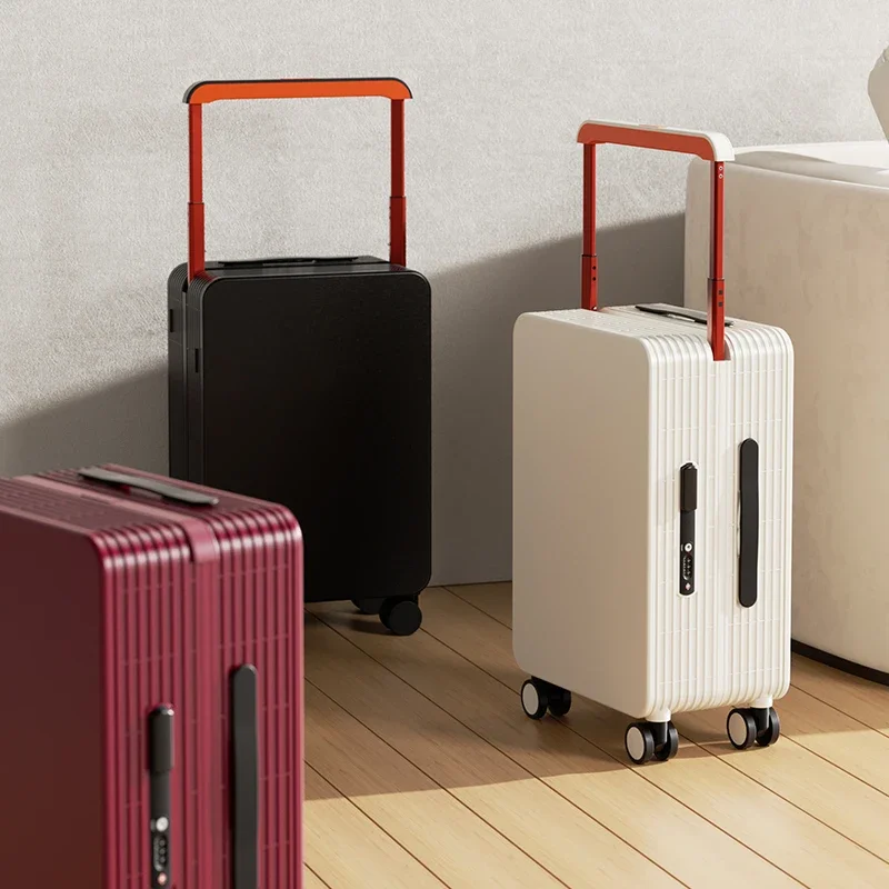 2025 Wide Handle Suitcase Carry-On Luggage 20 Inch Travel Trolley Case ...