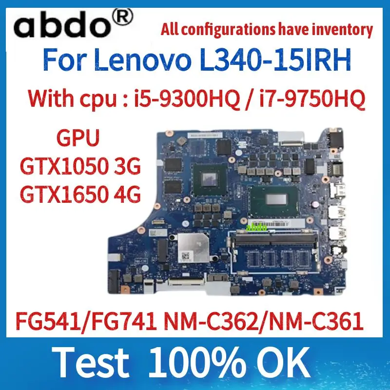 Para-Lenovo-L340-15IRH-Gaming-Laptop-Motherboard-L340-17IHR-NM-C362-I5 ...