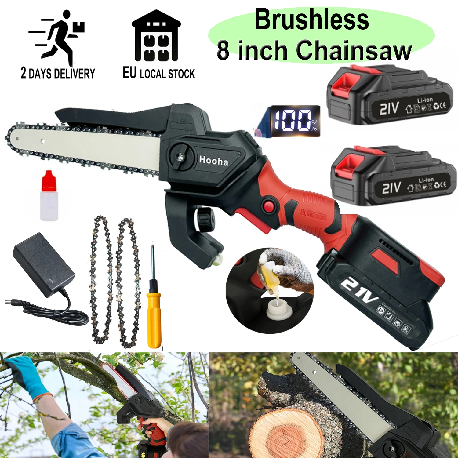 Mini-Chainsaw-8-Cordless-Brushless-1500W-with-2-Battery-Safety-Lock-Oil ...