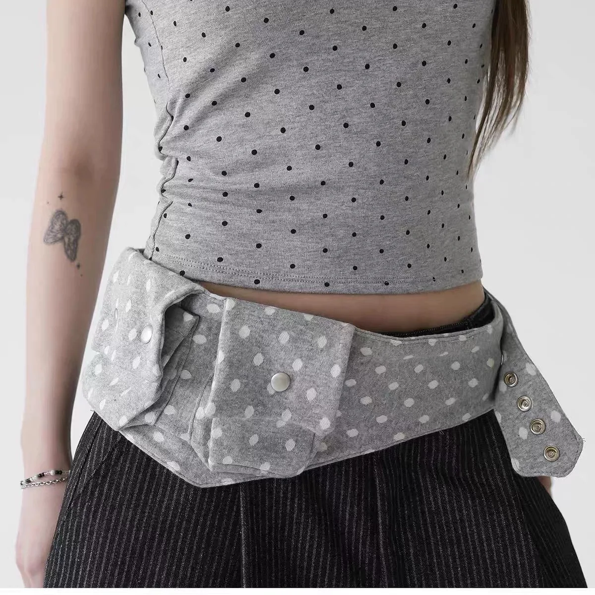 Korean Trend Polka Dot Element Fashion Design Pocket Waist Packs Spring ...