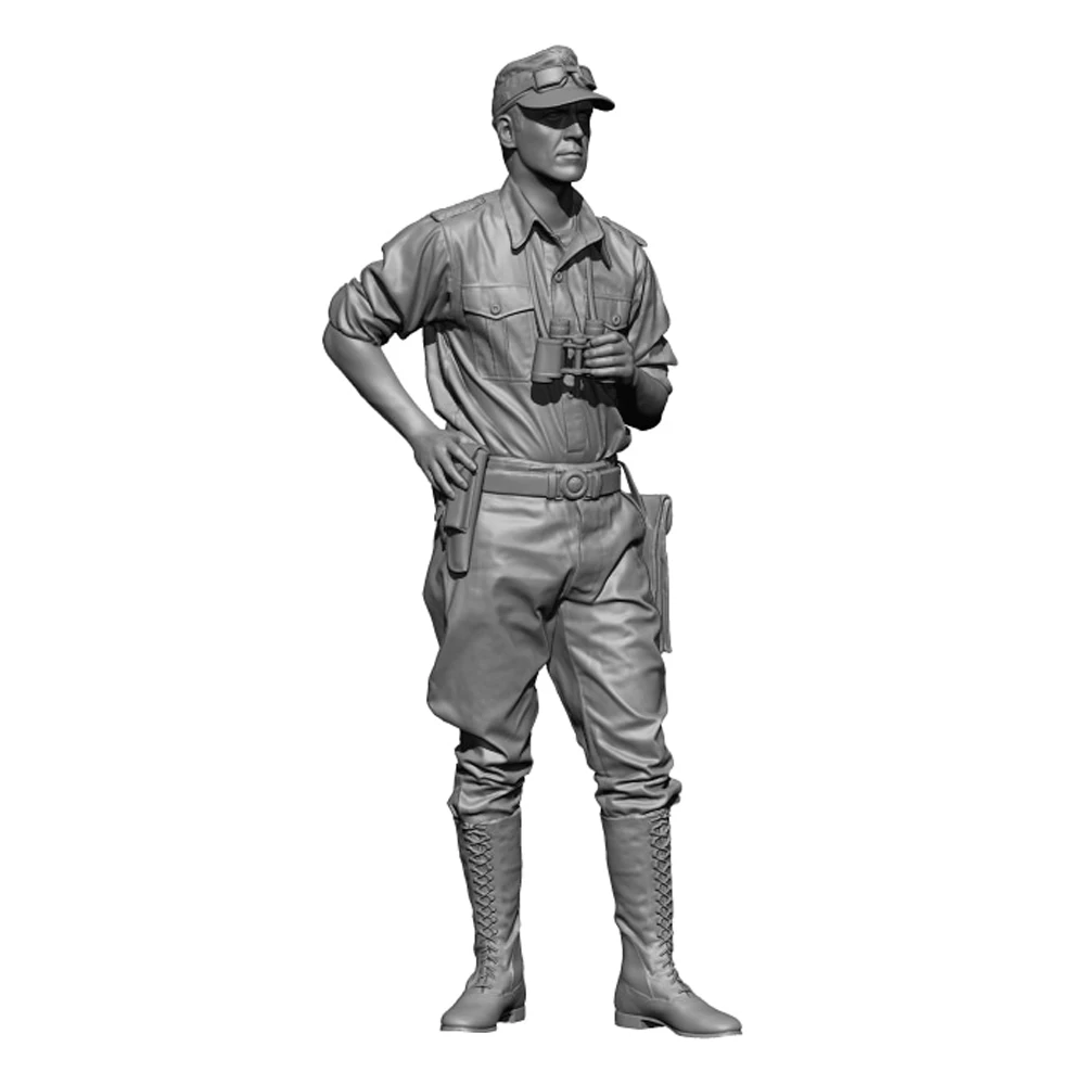 Resin Model figure Soldier, 1/35 WW2 Dak commander, WWII Military ...