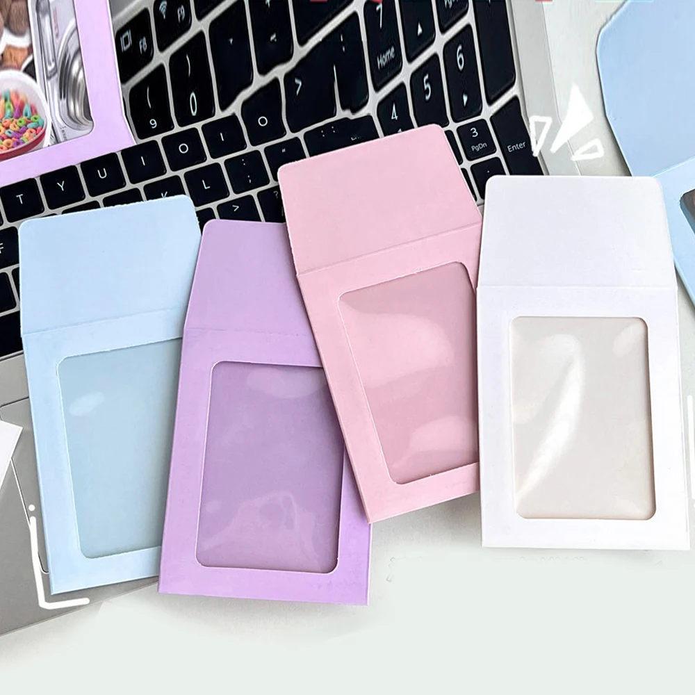 10Pcs-pack-Macaron-Color-Photocard-Holder-Idol-Transparent-Card ...