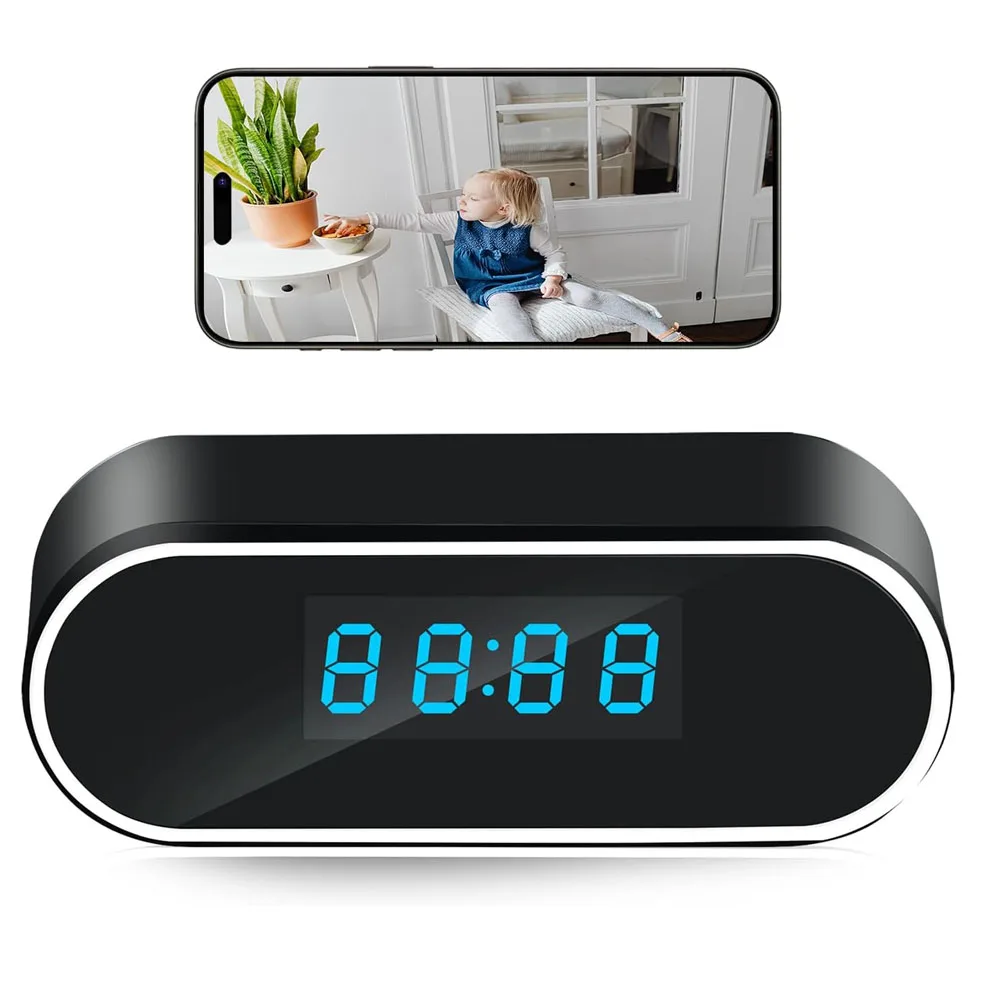 WiFi-Clock-Camera-HD-Wireless-IP-Infrared-Night-Vision-Video-Camera ...
