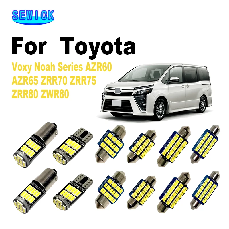 LED Interior Light Kit For Toyota Voxy Noah 60 65 70 75 80 Series ZRR75 ...