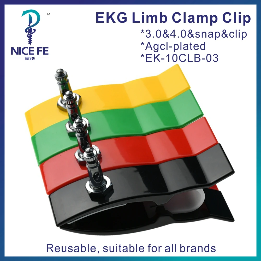 Agcl-plated multifunctional EKG Limb Clamp clip Electrodes child style ...