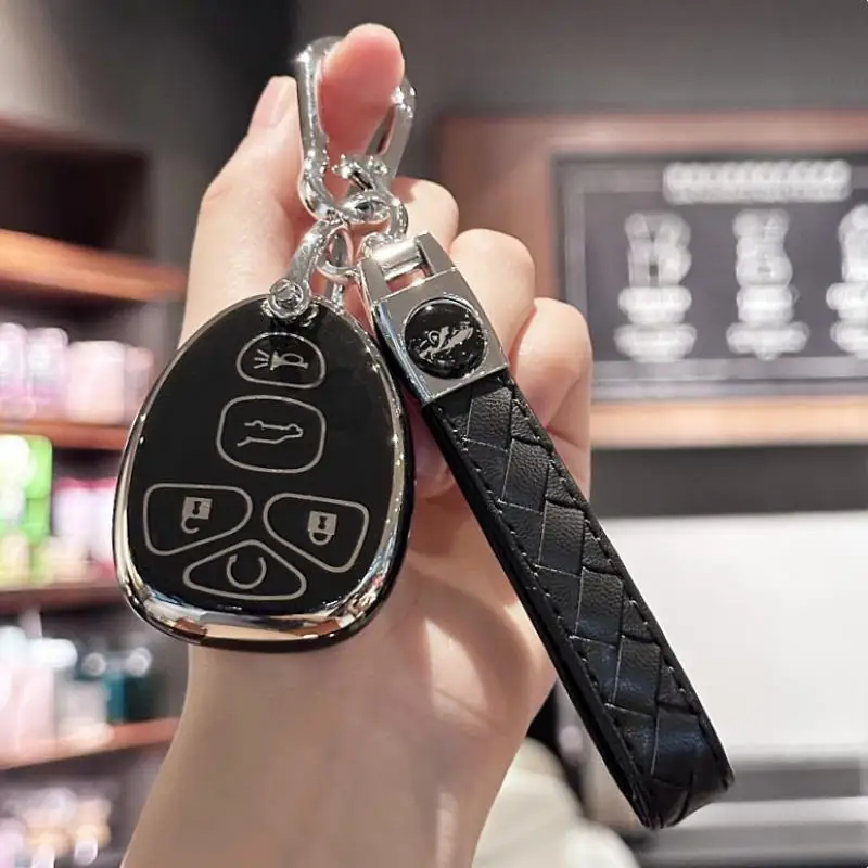 Key Fob Cover with Key Chain for GMC Acadia 2007-2016 Yukon XL/Chevy ...