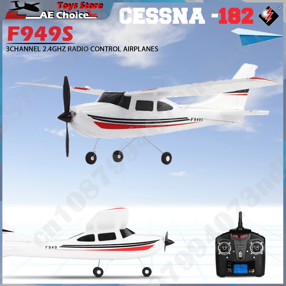 WLtoys 2.4G F949 RC Airplane Cessna 182 3D6G 3Ch Fixed Wing Plane ...