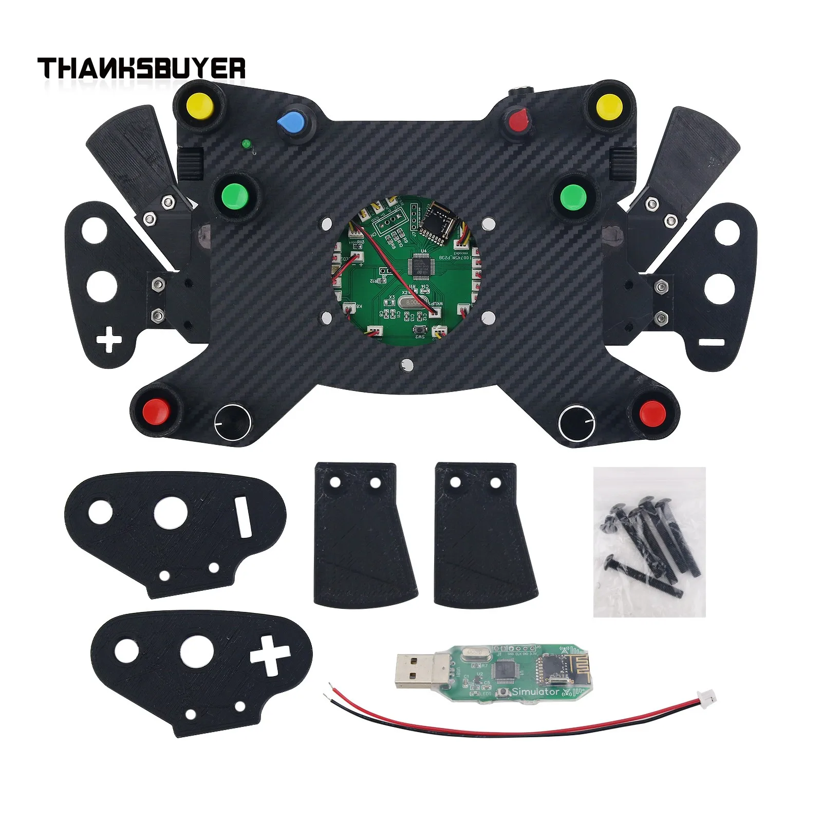 Simplayer-Wired-Wireless-Racing-Steering-Wheel-Hub-3D-Printed-for-Car ...