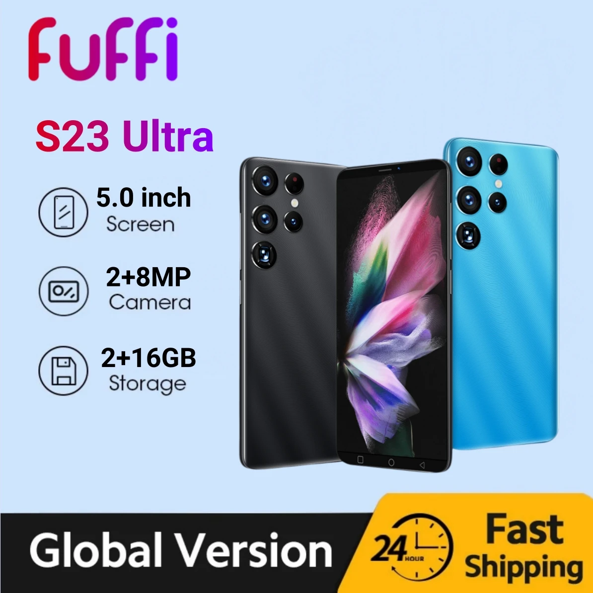 FUFFI-S23-Ultra-Smartphone-Android-5-0-inch-16GB-ROM-2GB-RAM-Google ...