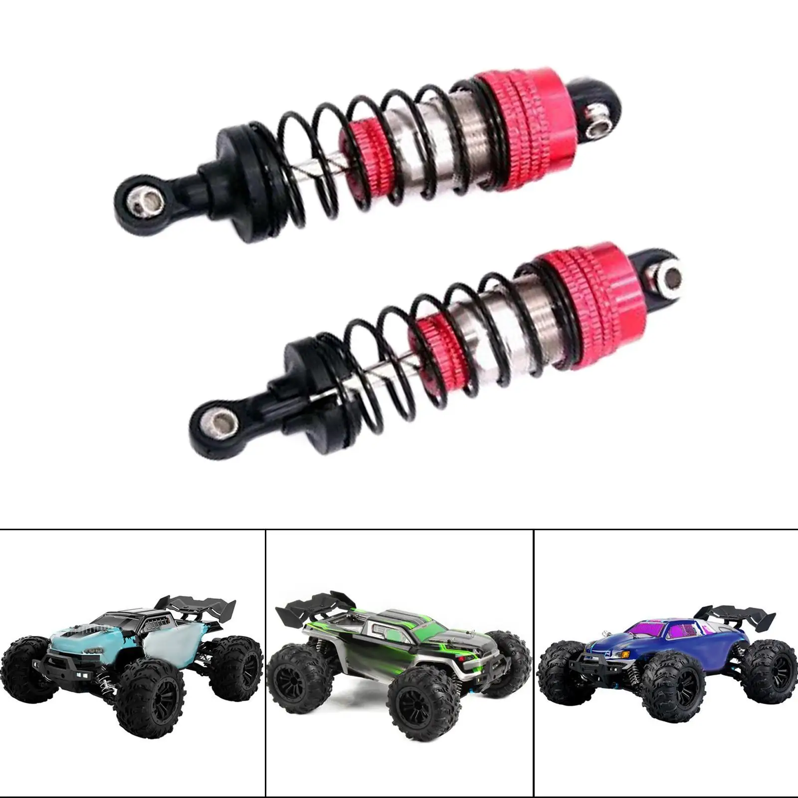 2x-RC-Car-Shock-Absorbers-High-Performance-Replace-Assembly-Hydraulic ...