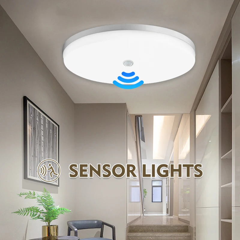 Round-Ceiling-Lamps-Motion-Sensor-Lights-LED-Modern-Ceiling-Lamps-PIR ...
