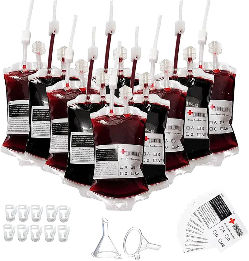 10pcs-lot-350ml-Halloween-Blood-Bag-For-Drinks-PVC-Drink-Pouches ...