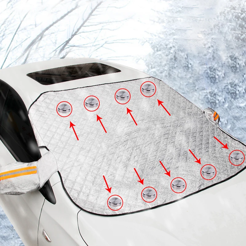 Magnetic-Car-Snow-Ice-Protector-Window-Windshield-Sun-Shade-Front-Rear ...