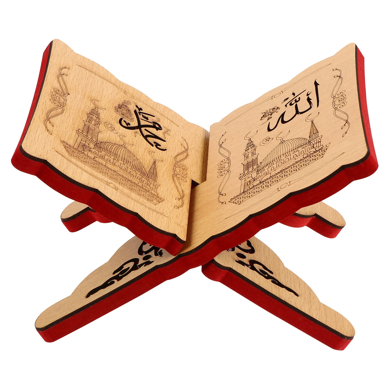 Quran-Book-Stand-Vintage-Eid-Muslim-Prayer-Bookshelf-Wooden-Folding ...
