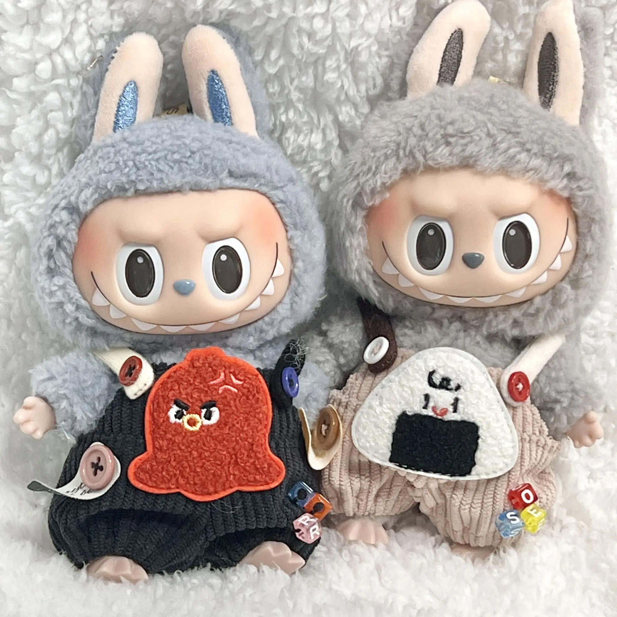 17cm-Cute-Mini-Plush-Doll-S-Clothes-Outfit-Accessories-Labubu-Idol ...