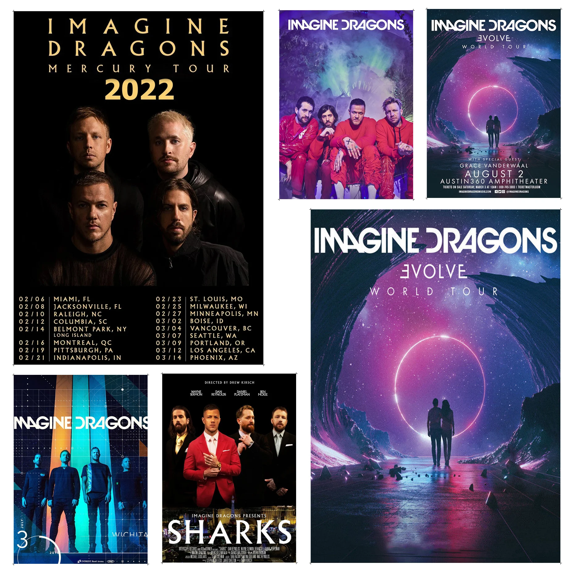 Imagine Dragons Poster 2022