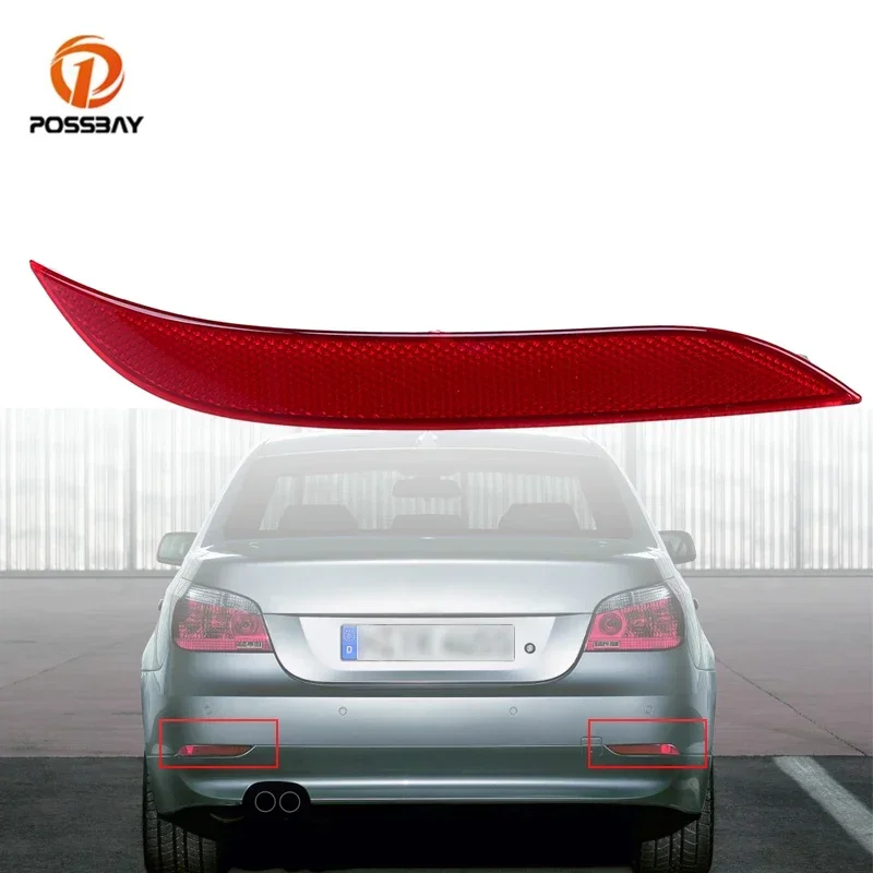 Car-Rear-Bumper-Reflector-Strip-Red-Warning-Light-Cover-63146915040-for ...