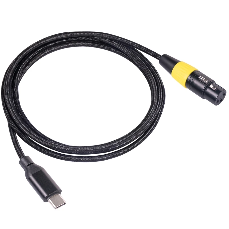 USB Type C Male to XLR Female Microphone Cable Type-C to XLR Stereo ...