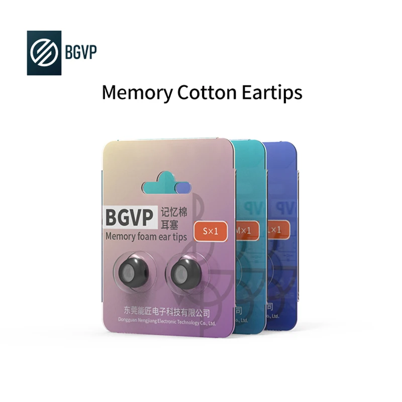 BGVP Memory Foam Ear Tips Cotton Eartips with Dust Filter Suitable for ...