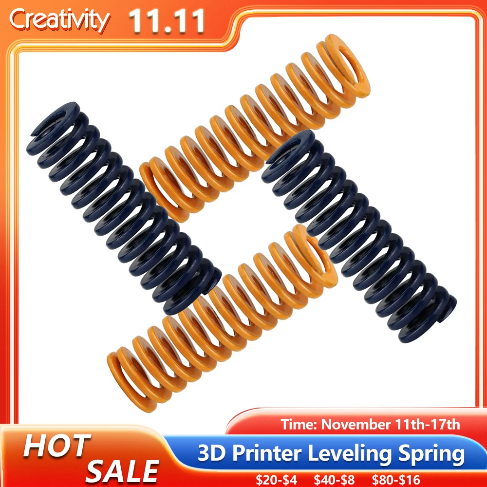 4PCS-Heated-Bed-Springs-Die-Light-Load-Compression-Spring-DIY-Extrusion ...