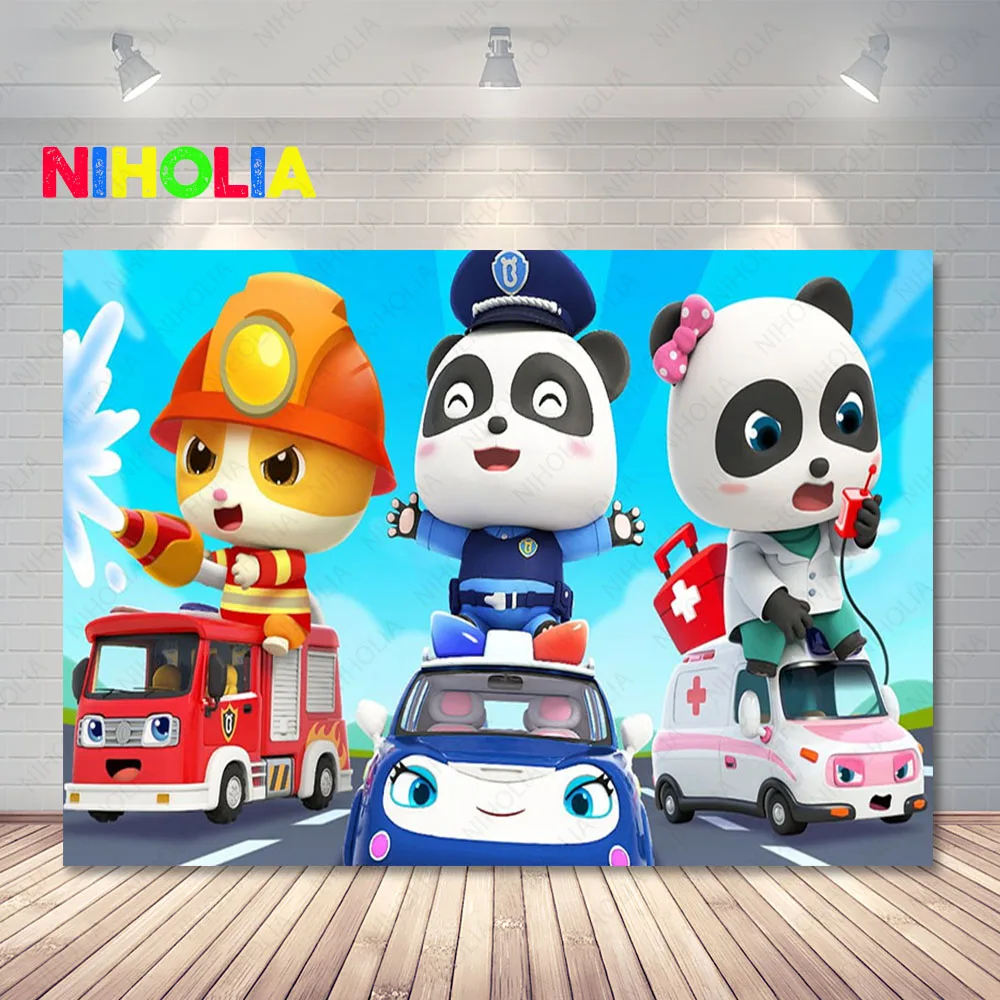 Photography Backdrop Babybus Background Photo Booth Props