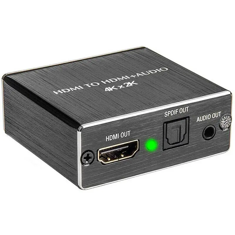 4K X 2K Audio Extractor + Optical TOSLINK SPDIF + 3.5mm Stereo Audio ...