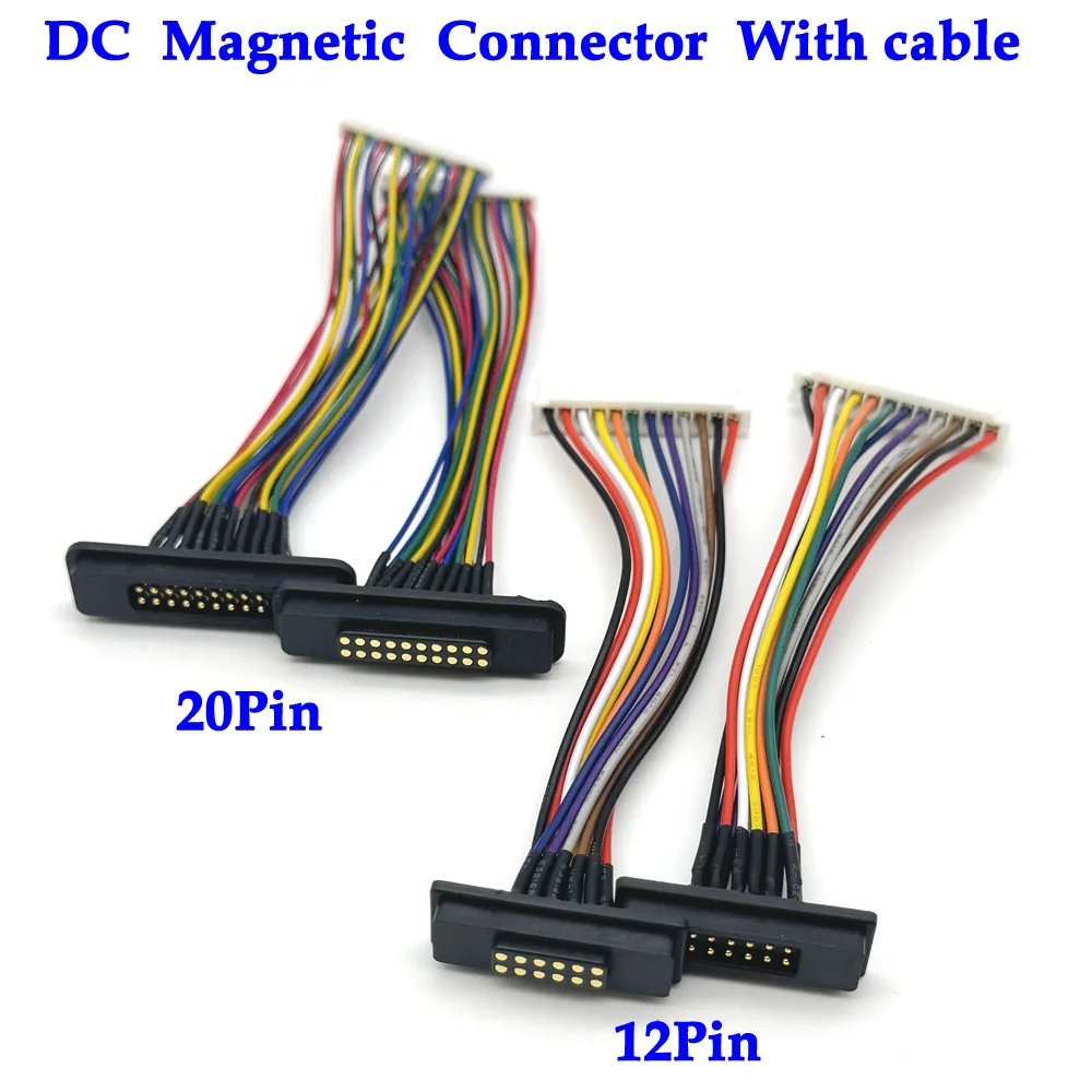 Spring-Loaded-Male-Female-2-54mm-Pitch-12Pin-20Pin-Pole-Through-Holes ...