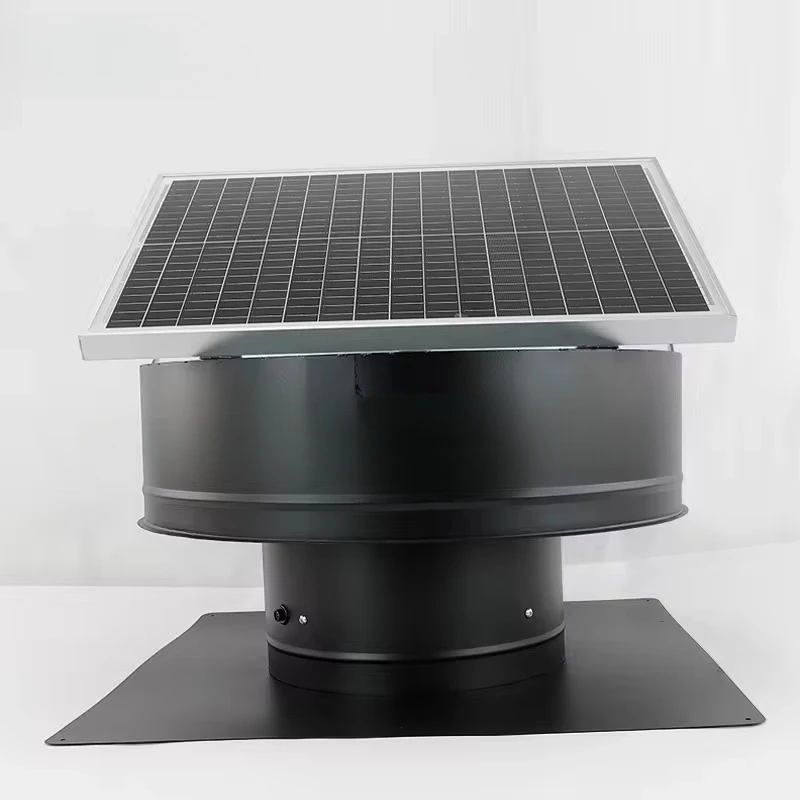 Industrial-Exhaust-Ventilation-Rectangular-Shape-Solar-Roof-Fan-for ...