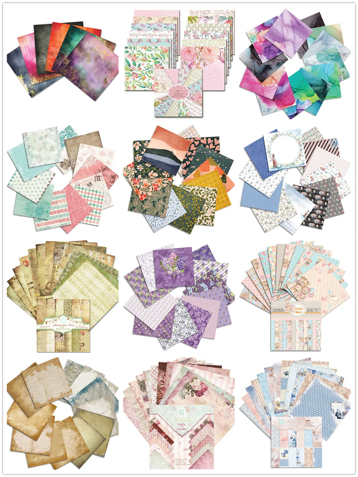 8x8 Scrapbook Paper