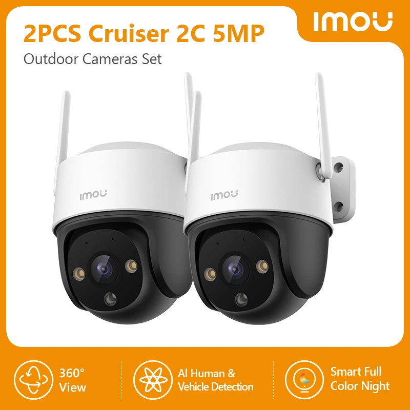 IMOU-2pcs-Cruiser-2C-5MP-Set-Security-Camera-AI-Smart-Tracking-IP66 ...
