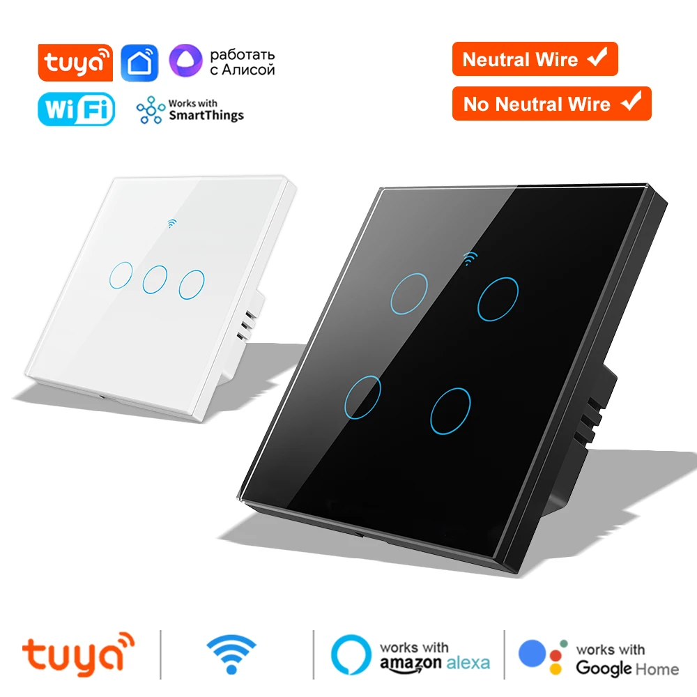 Tuya-Smart-Wifi-Light-Switch-No-Neutral-Wire-Touch-Panel-EU-1-2-3-Gang ...