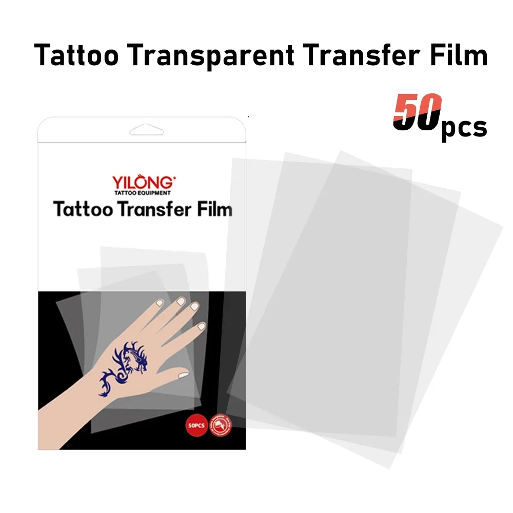 50pcs-lot-Transparent-Tattoo-Transfer-Paper-Film-Clear-Thermal-Patterns ...