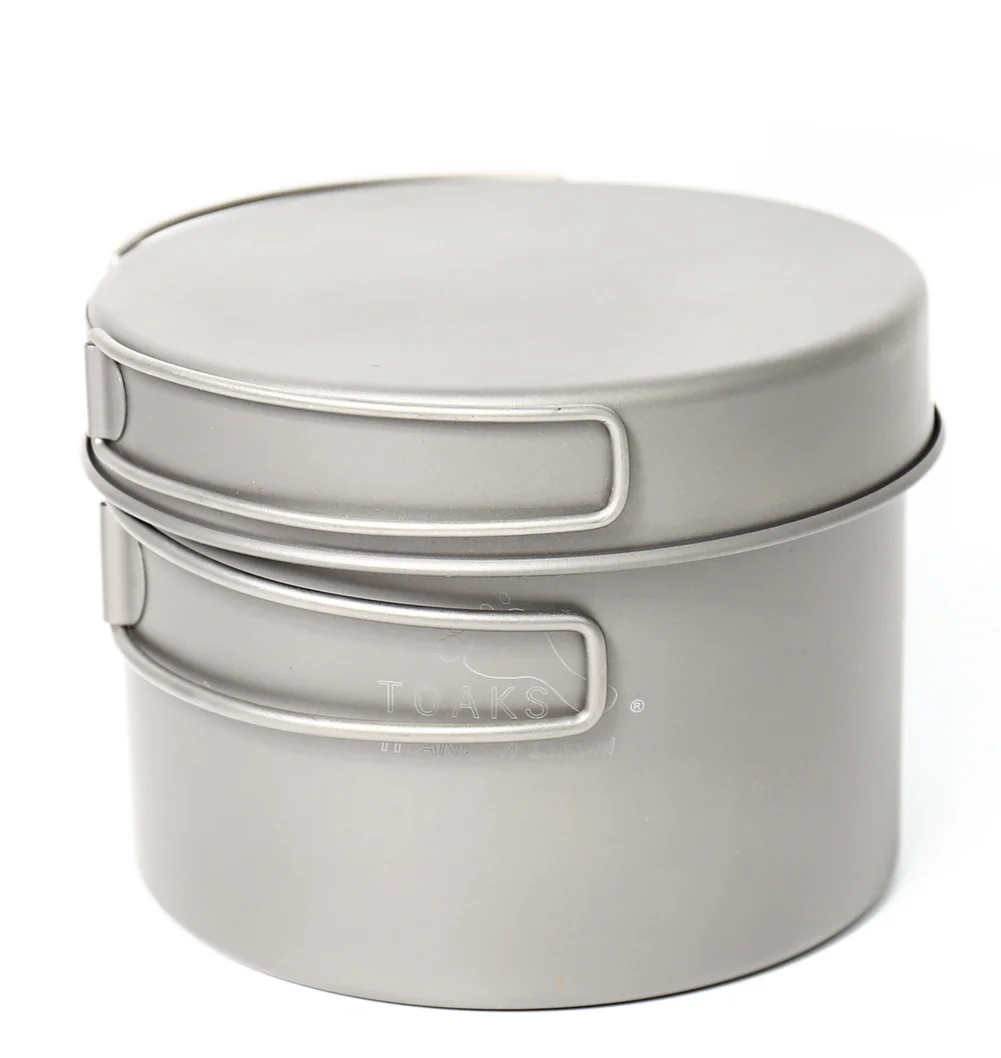 TOAKS-CKW-1300-Pure-Titanium-Ultralight-Camping-Equipment-Bowl-Pot-Set ...