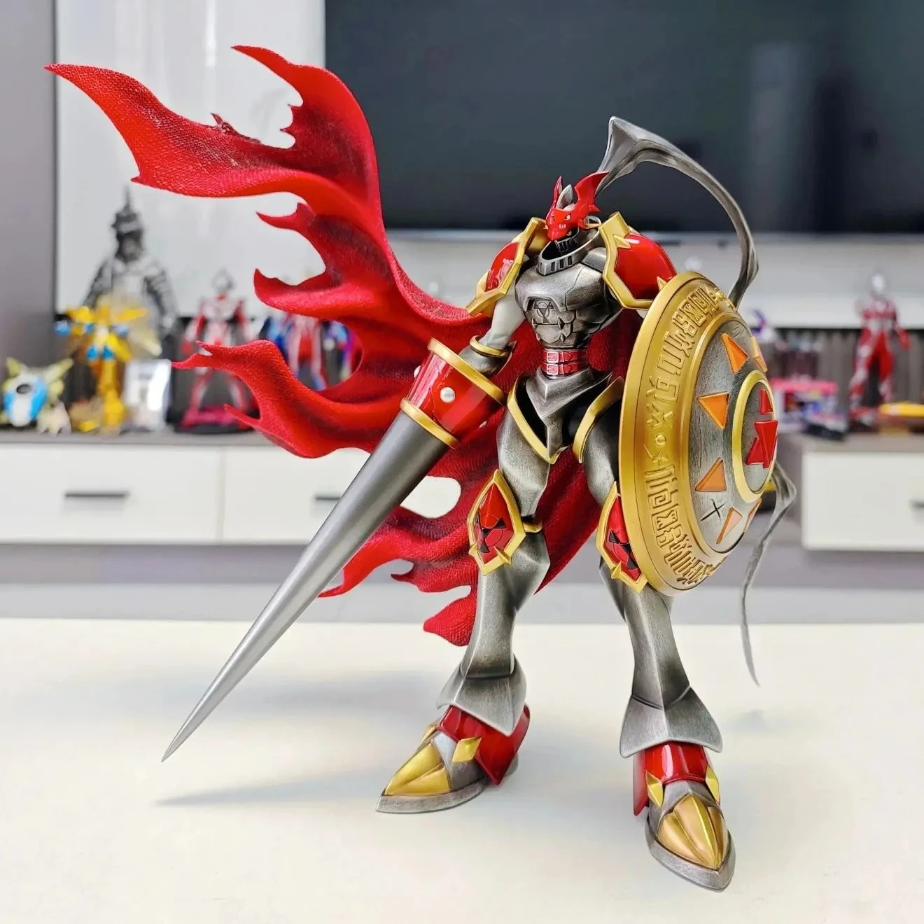 40cm Digimon Gallantmon Matsuda Takato Anime Figure Guilmon Royal ...