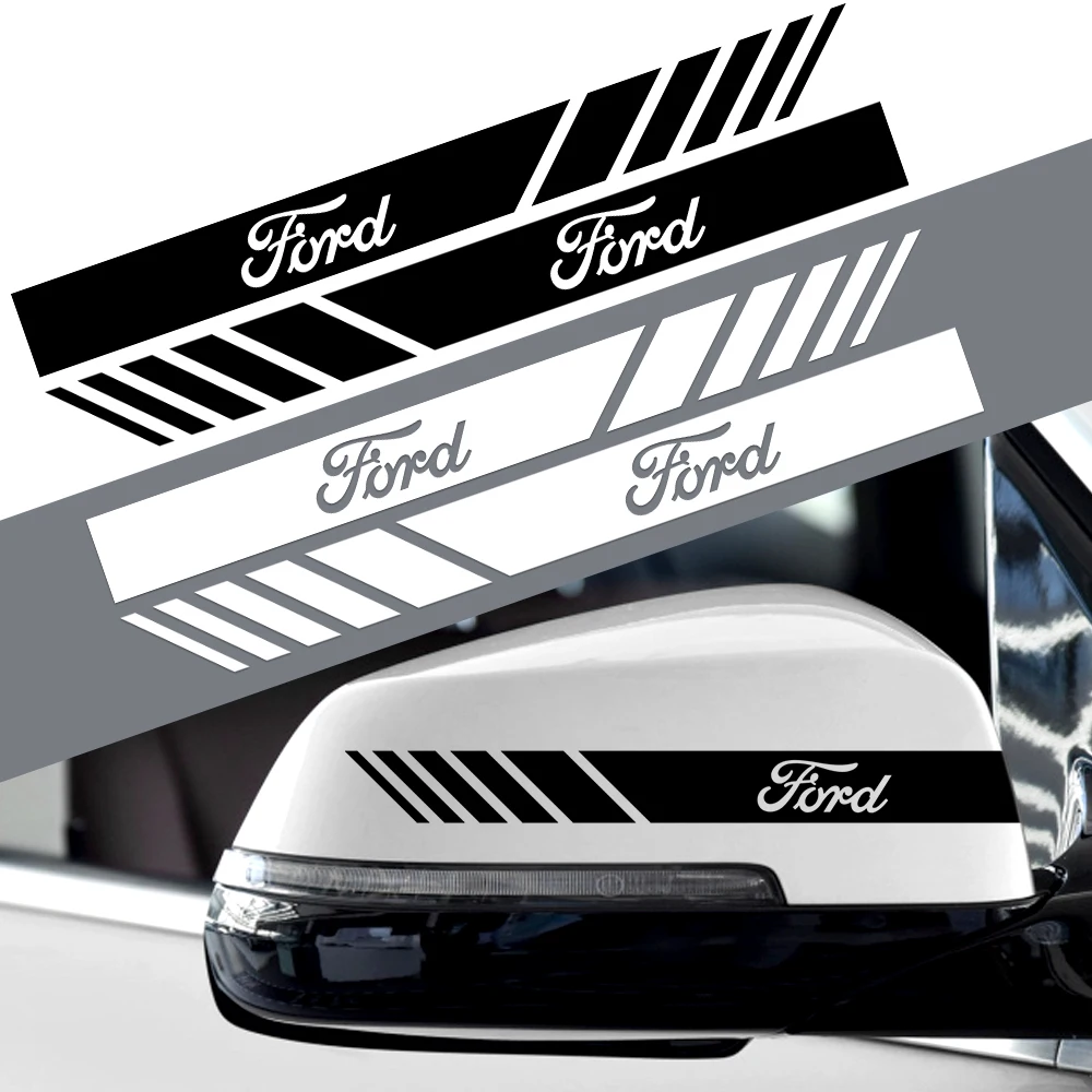 2PCS-Vinyl-Car-Rearview-Mirror-Sticker-Auto-Side-Body-Stripe-Decal ...