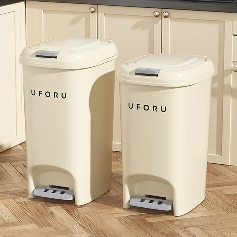 8-10-15L-Foot-Operated-Trash-Can-for-Kitchen-Living-Room-Large-Capacity ...