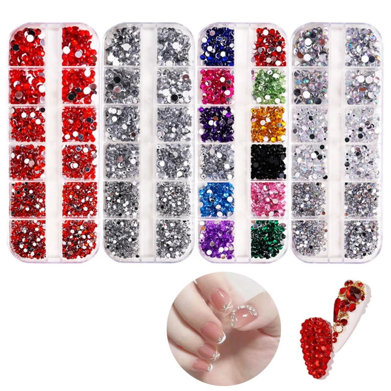 1-Box-Nail-Art-Flat-Back-Crystal-Rhinestone-2-3-4mm-Dazzling-Diamonds ...