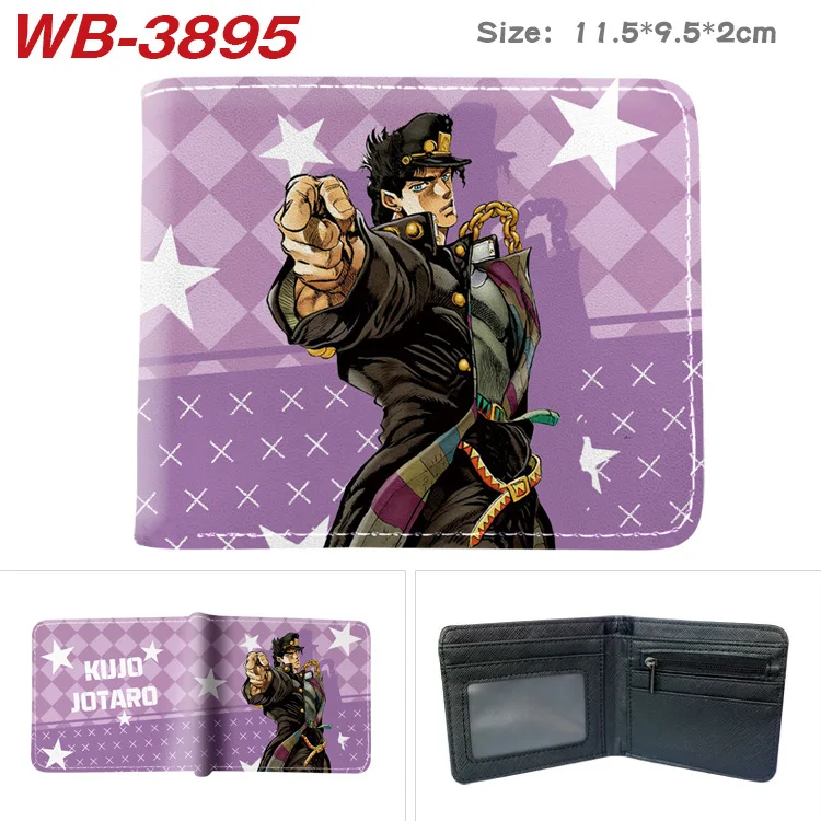 Jojo Bizarre Adventure Anime Cartoon Wallet Coin Purse with Card Holder ...