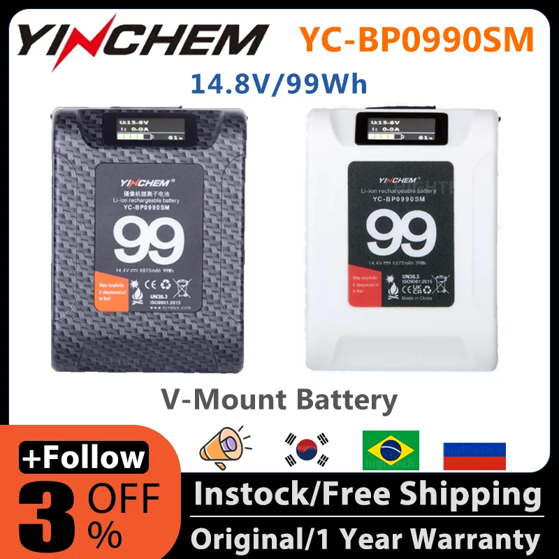 YinChem-YC-BP0990SM-99WH-6875mAh-Battery-Portable-Mini-Pocket-Large ...