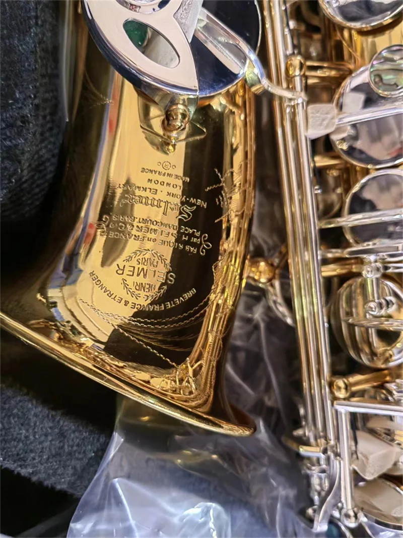 Mark-VI-Sax-Model-Gold-silver-Lacquer-E-Flat-Alto-Saxophone-Eb-with ...