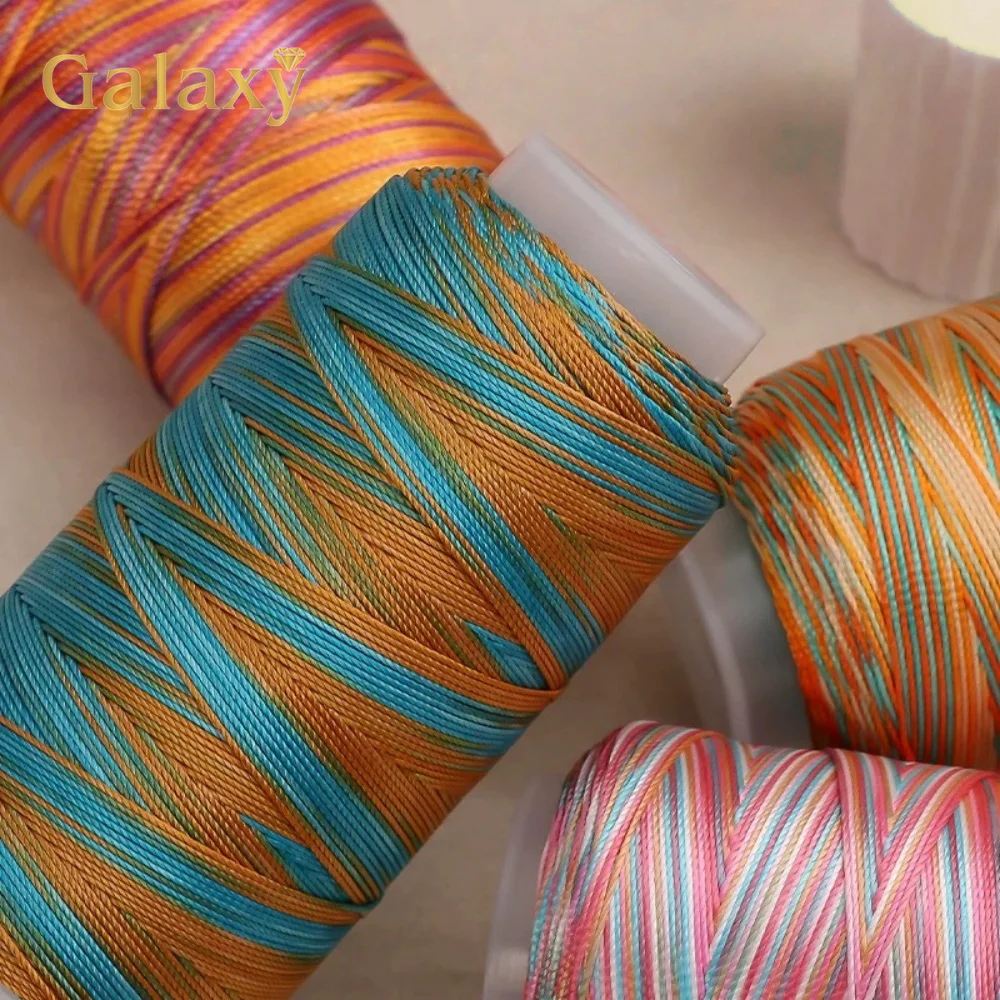 Variegated Colors Jewelry Thread 1000m/Roll 0.15/0.3/0.6/0.8mm Handmade ...