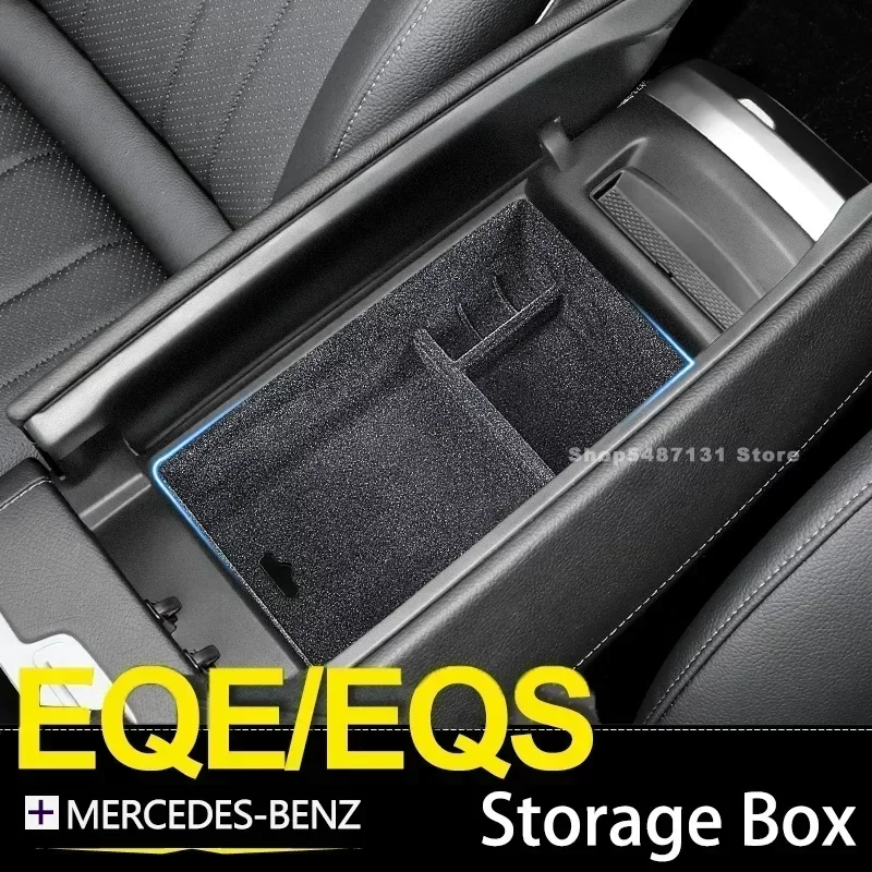 For-Mercedes-Benz-AMG-EQS-EQE-350-450-2022-2023-2024-Car-Organizer-Box ...
