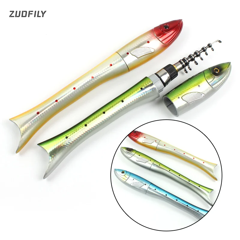 2022-NEW-Fishing-Rod-Mini-Pen-Fishing-Rod-1-6M-Portable-Fish-Shaped ...